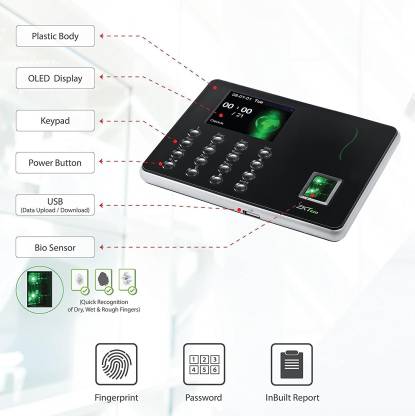 WL10 - Wi-Fi Fingerprint Biometric Time Attendance Device - Lenvica HRMS