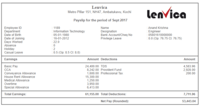 How to check my payslips online? - Lenvica HRMS