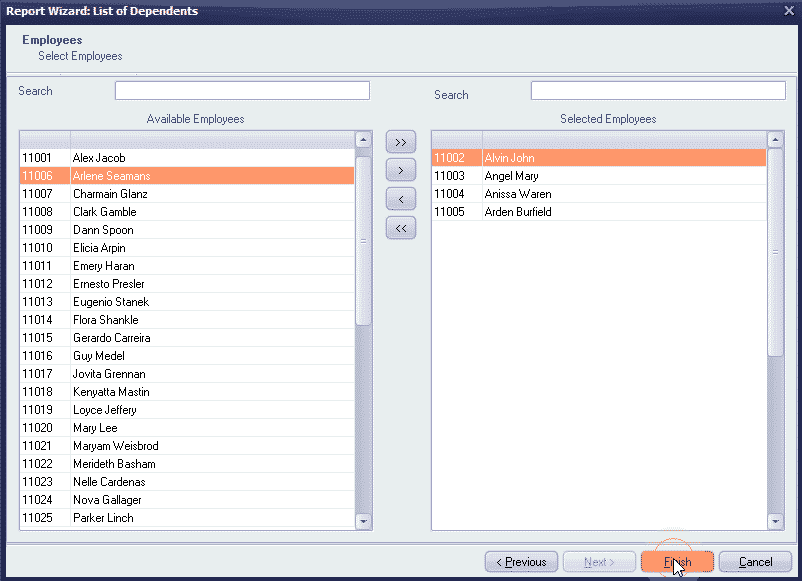Employee Dependents - Lenvica HRMS