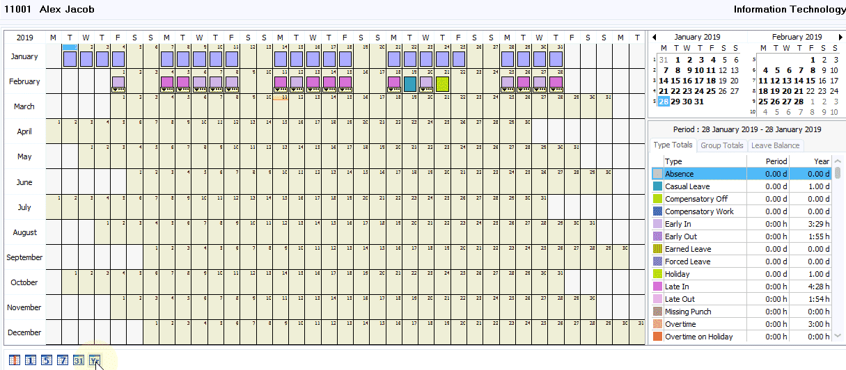Overview of Module 'Attendance' - Lenvica HRMS